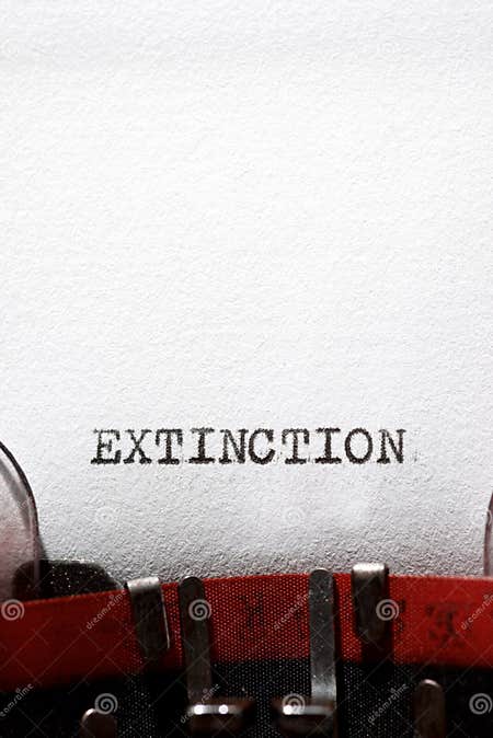 Extinction concept view stock photo. Image of mass, finish - 258331900