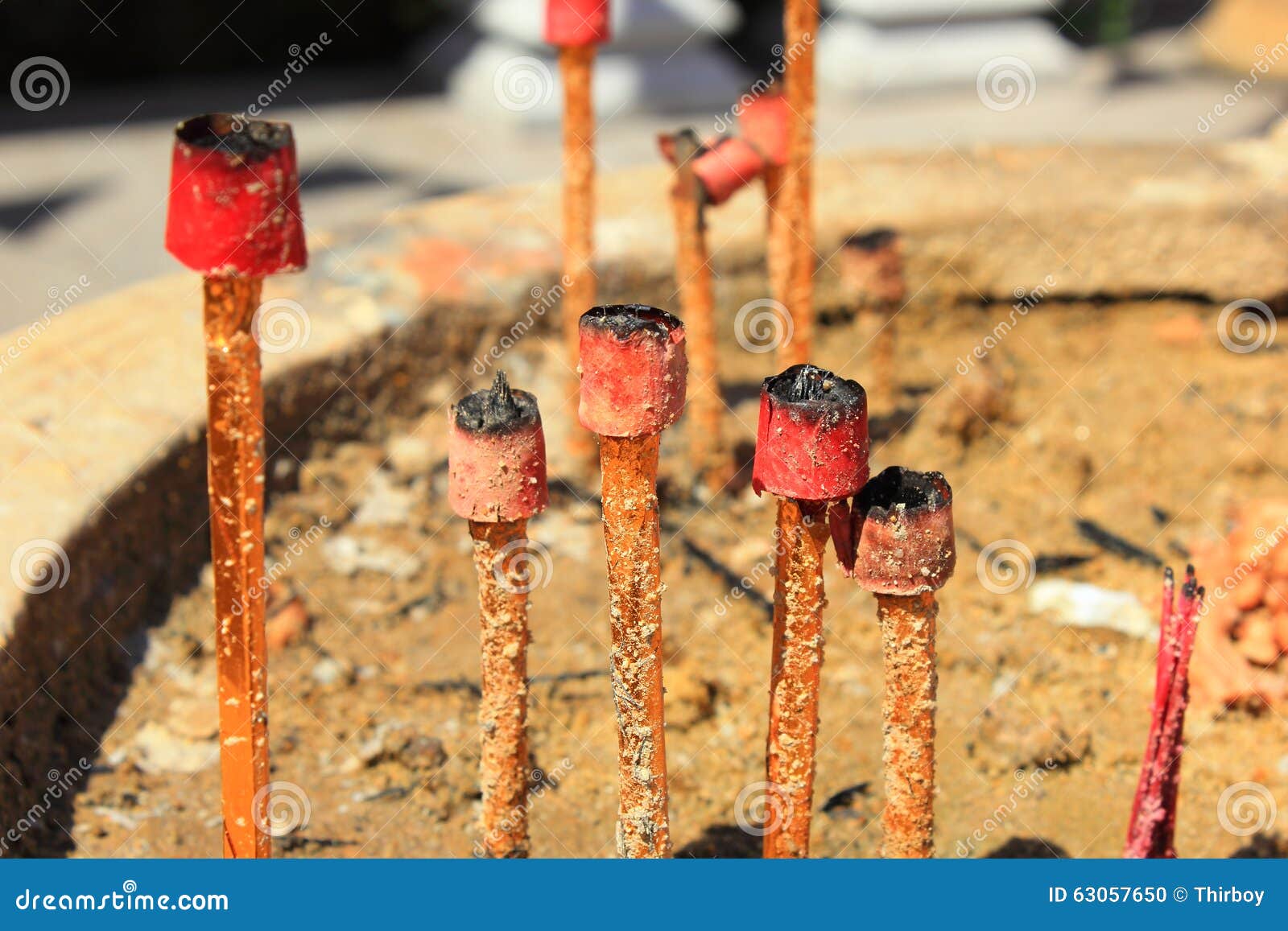 Extinguish Big Incense Sticks Stock Photo - Image of chinese, incense ...