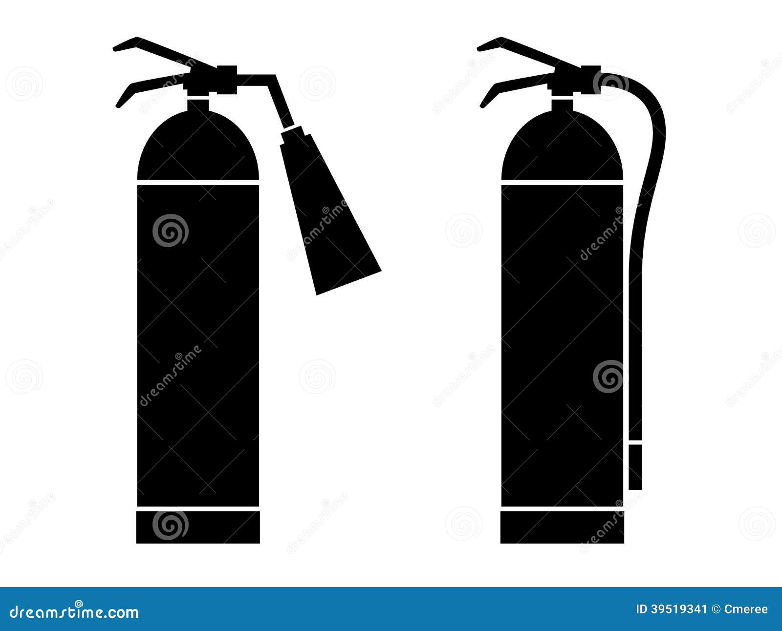 Extintor ilustración del vector. Ilustración de ayuda - 39519341