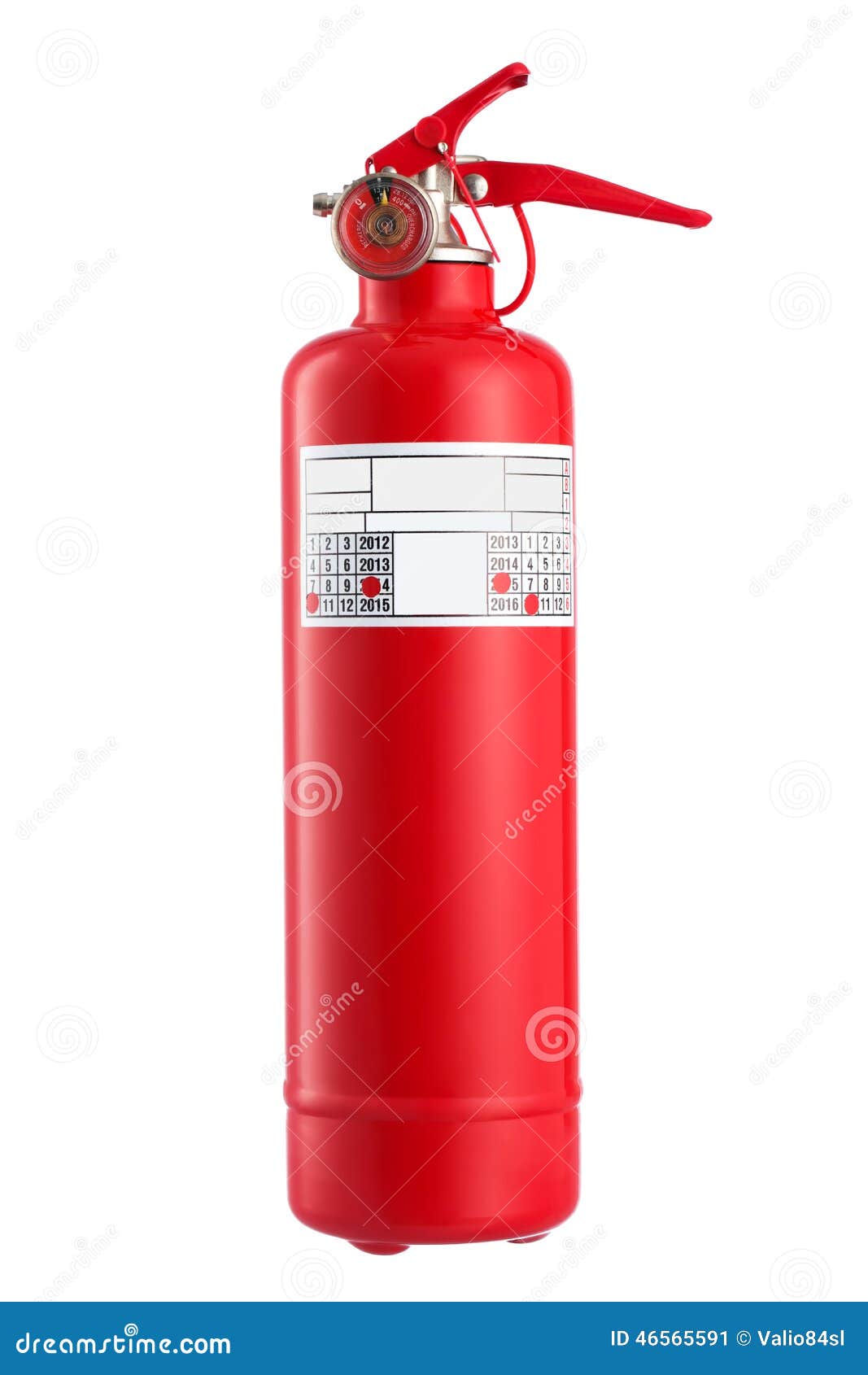 Extintor aislado en blanco imagen de archivo. Imagen de blanco - 46565591