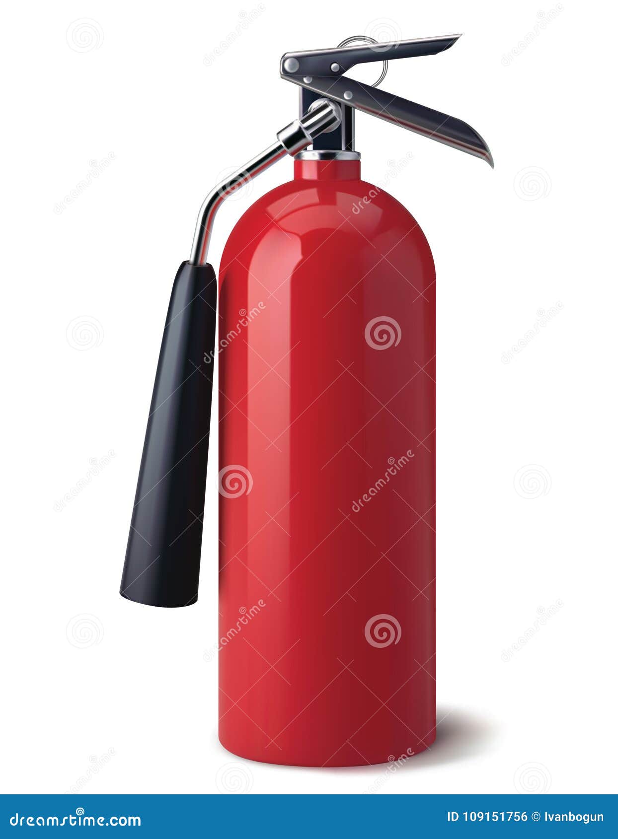 Extintor Aislado Vector Realista Ilustración del Vector - Ilustración ...