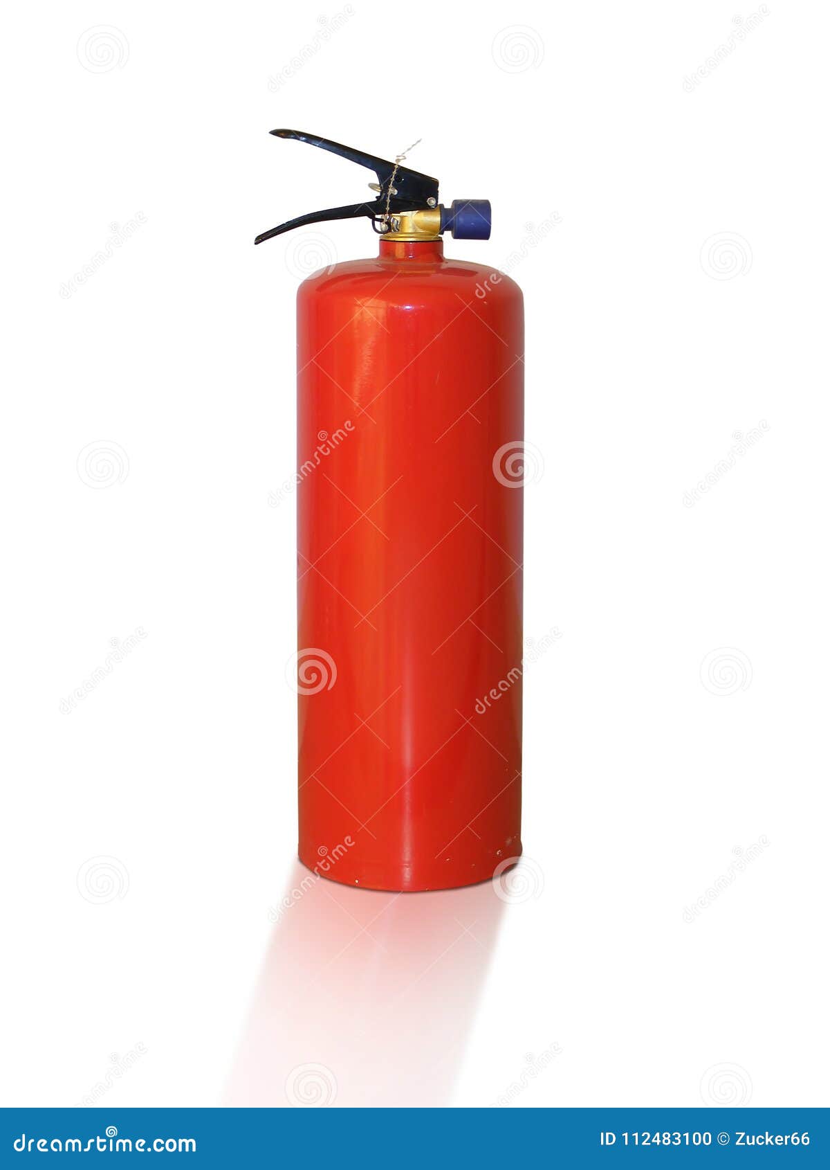 Extintor En El Fondo Blanco Foto de archivo - Imagen de instrumento ...