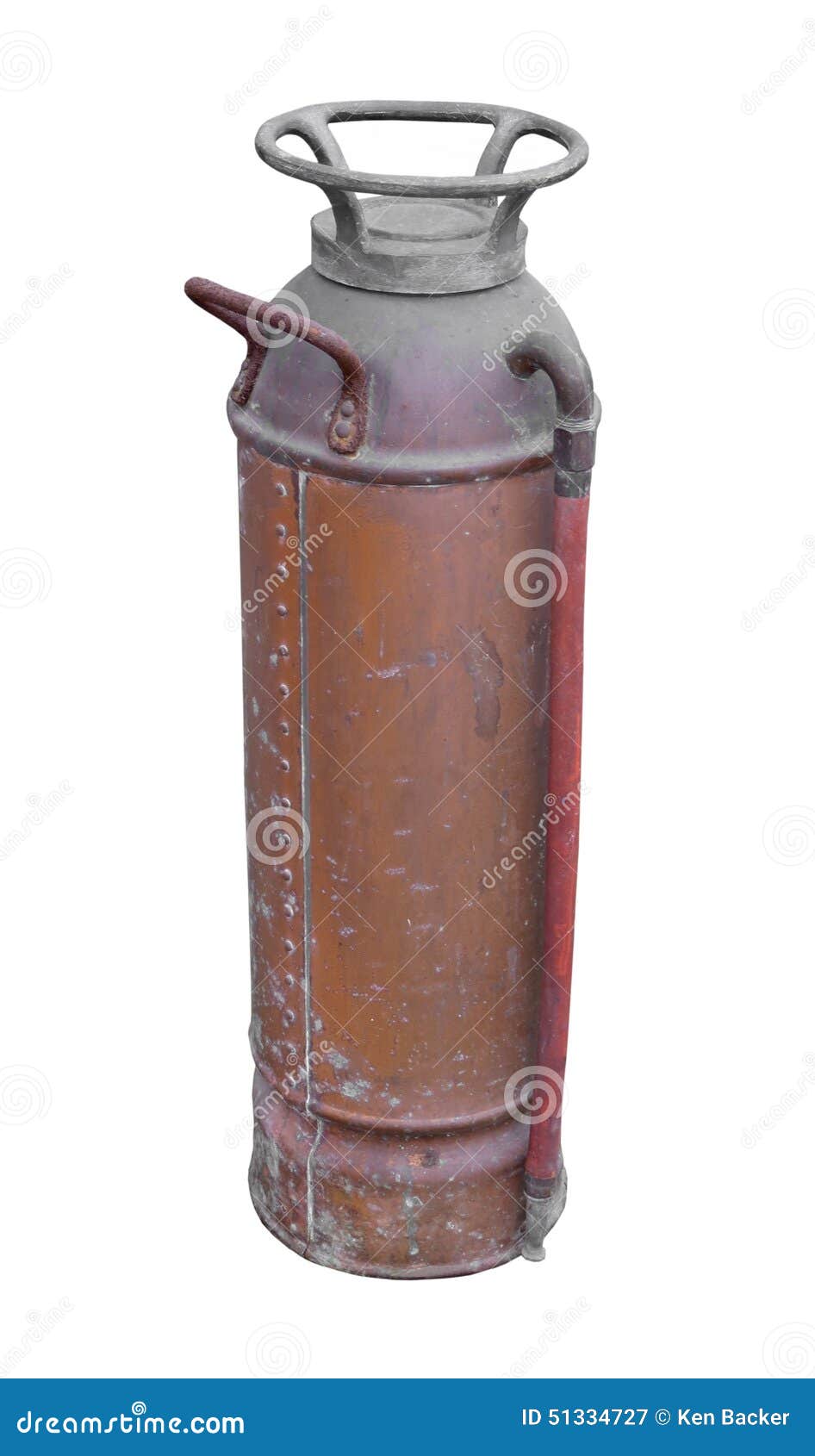 Extintor viejo aislado imagen de archivo. Imagen de industrial - 51334727