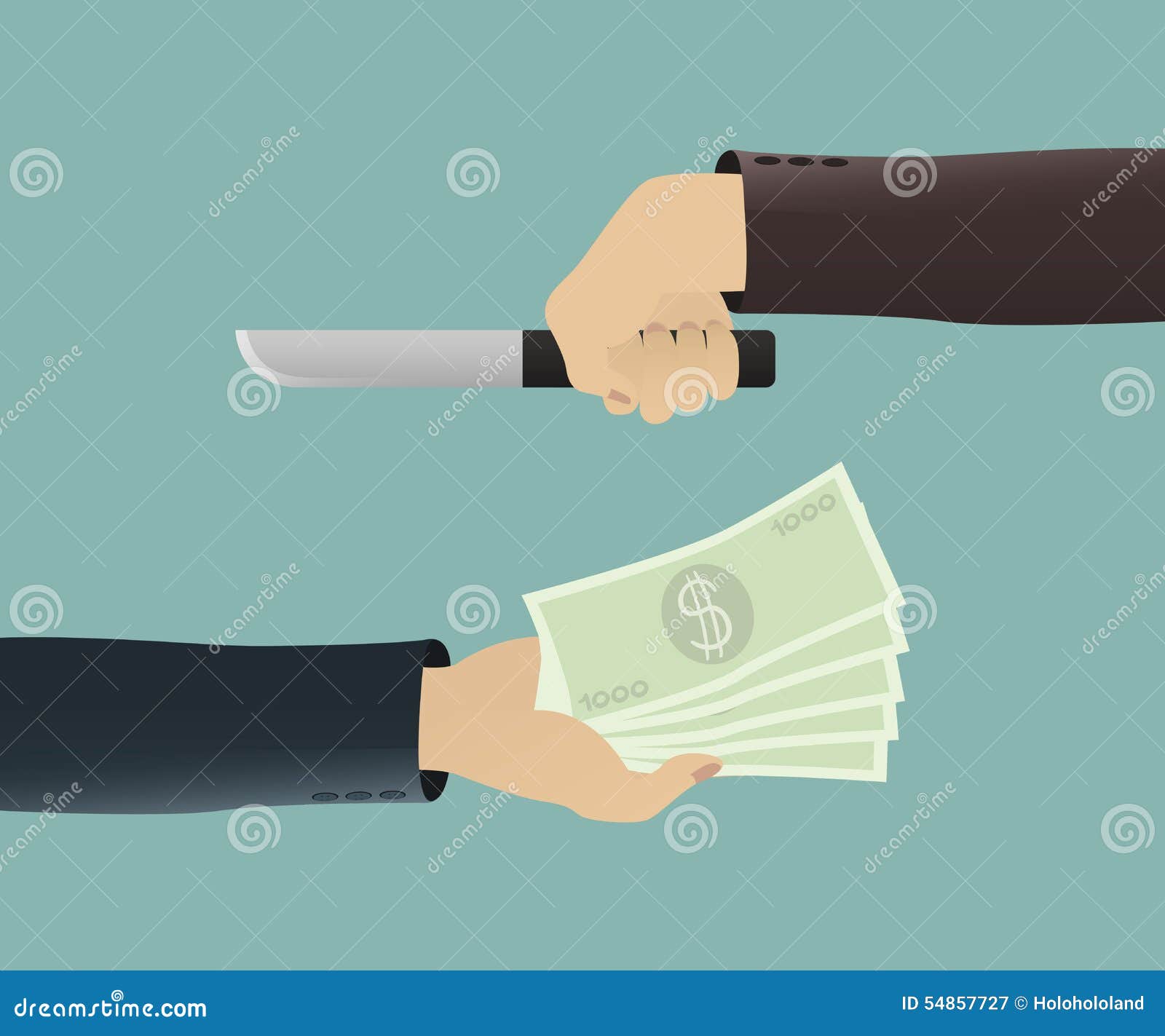 Extorsión ilustración del vector. Ilustración de negocios - 54857727