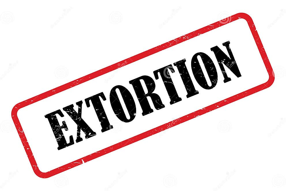 Extortion stamp stock illustration. Illustration of fraud - 134284972