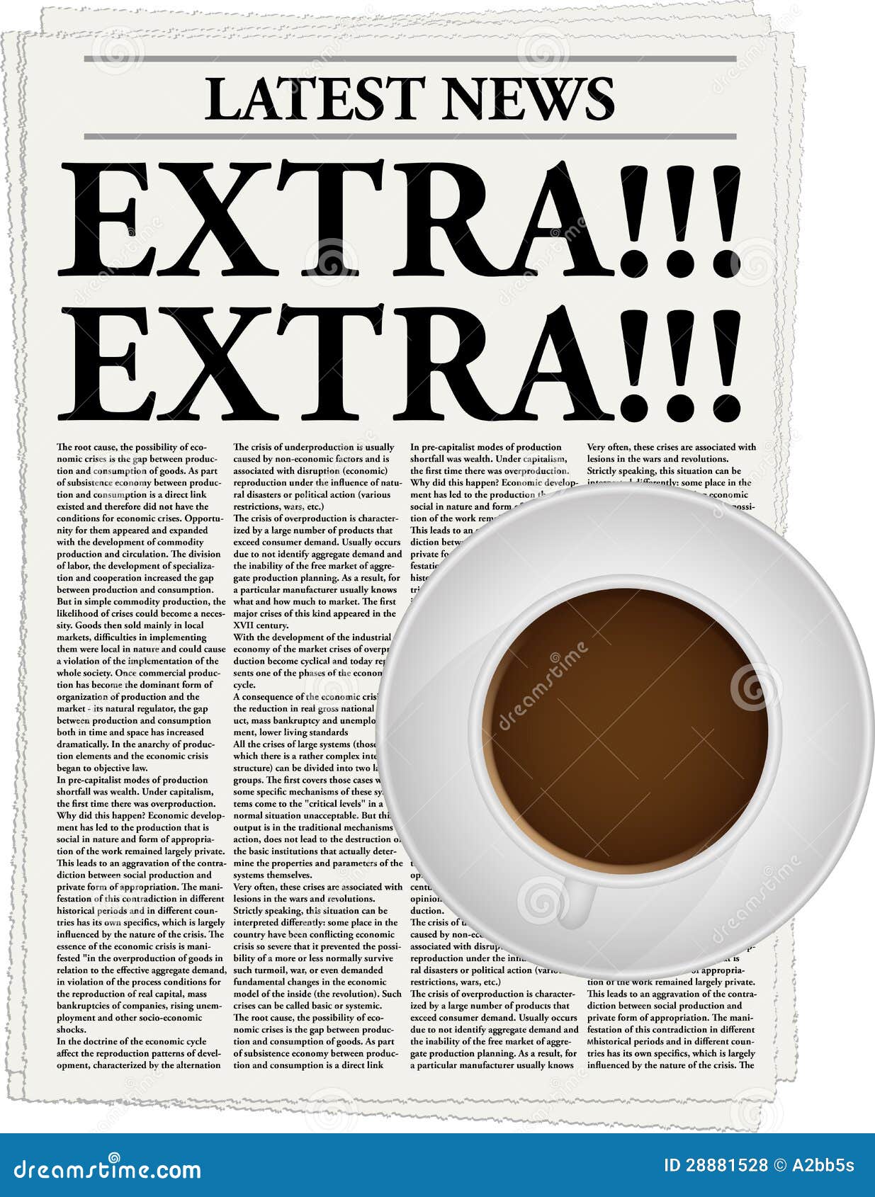 Extra!!! stock illustration. Illustration of fact, actual - 28881528