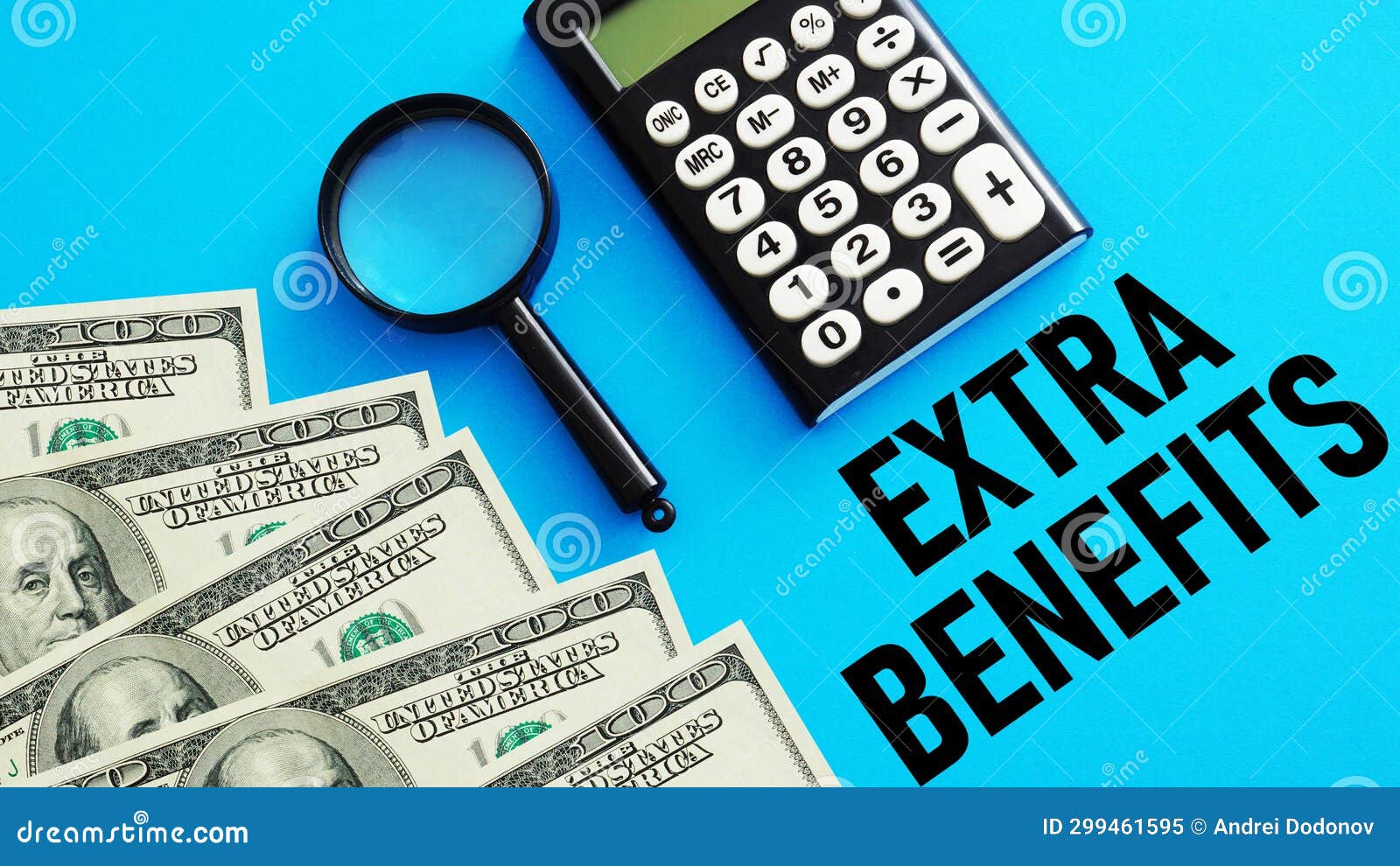 Extra Benefits are Shown Using the Text Stock Image - Image of ...