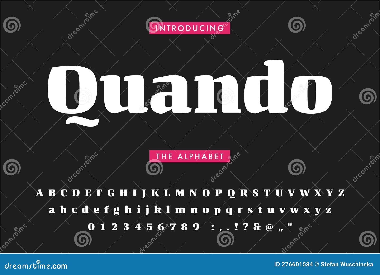 Numbers And Extra Characters For A Font. Vector Illustration ...