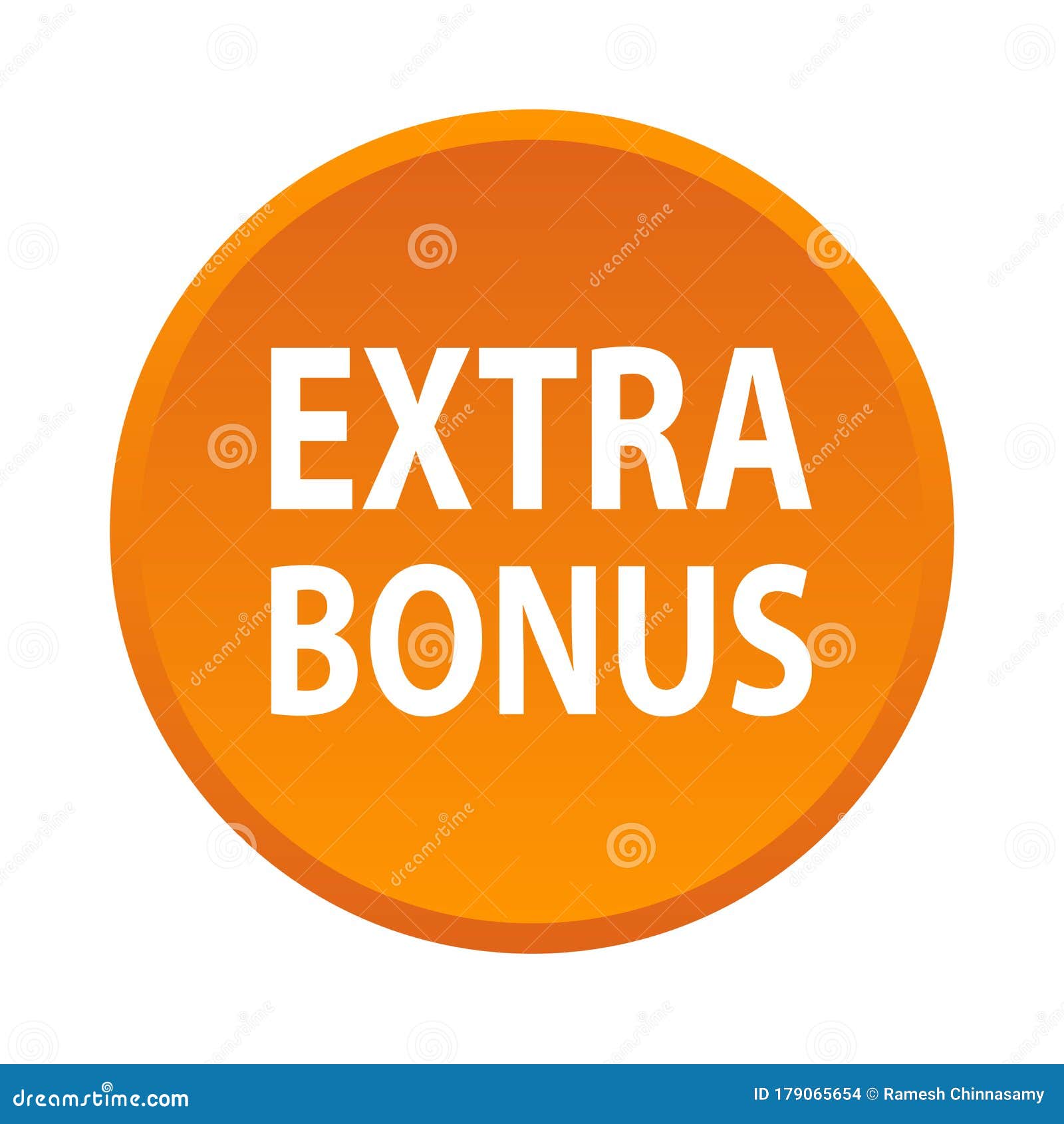 Extra bonus button stock vector. Illustration of expense - 179065654