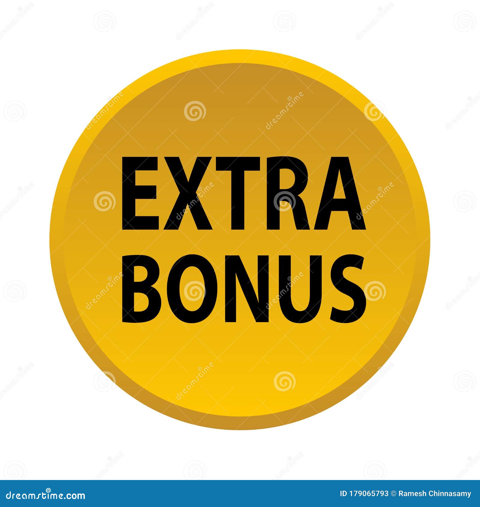Extra bonus button stock vector. Illustration of benefits - 179065793