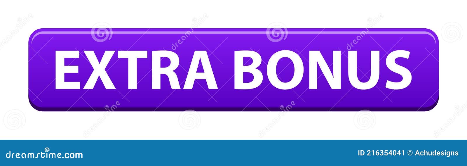 Extra bonus button stock vector. Illustration of design - 216354041