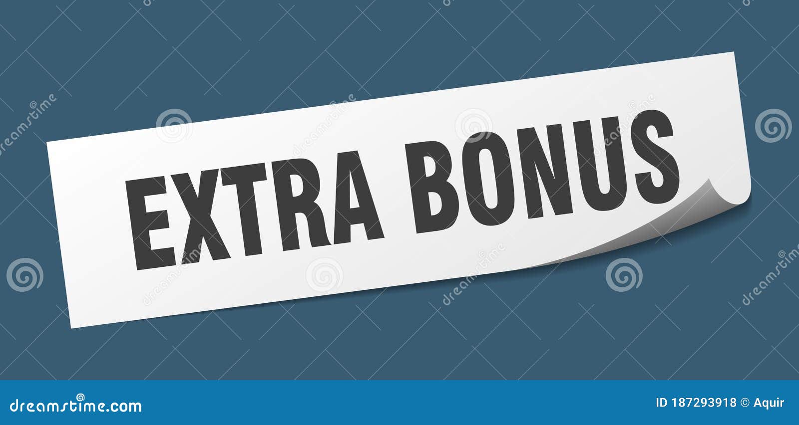 Extra Bonus Sticker. Extra Bonus Square Isolated Sign Stock Vector ...
