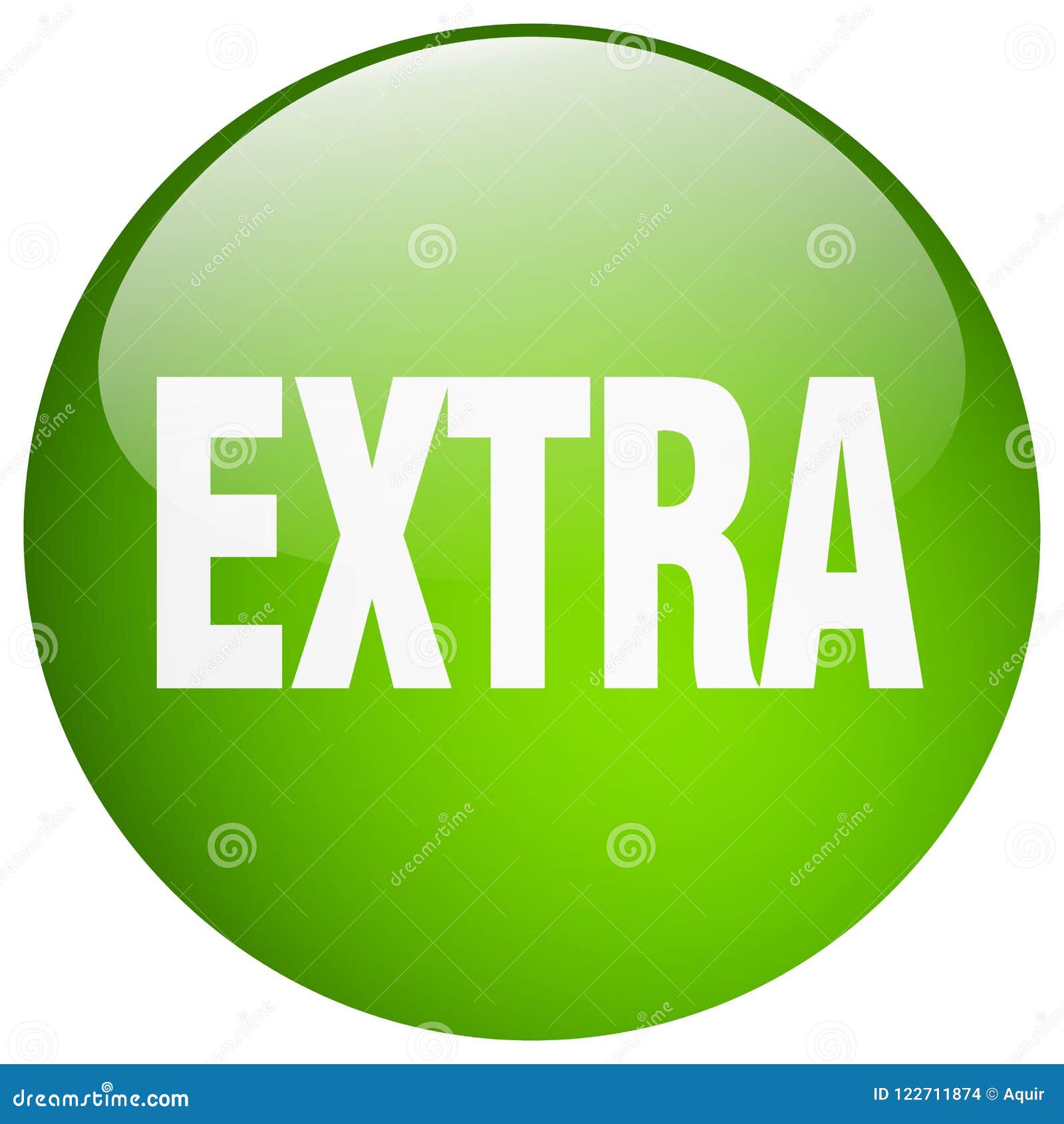 Extra button stock vector. Illustration of threedimensional - 122711874