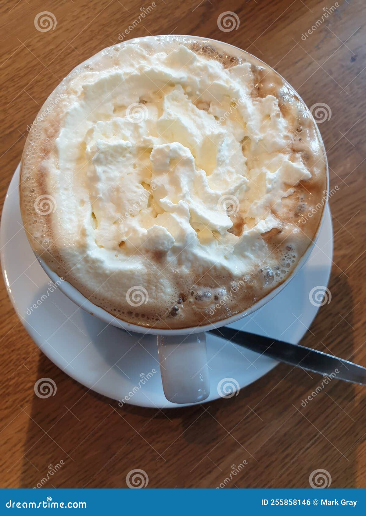 With Extra Cream stock photo. Image of brown, glass - 255858146