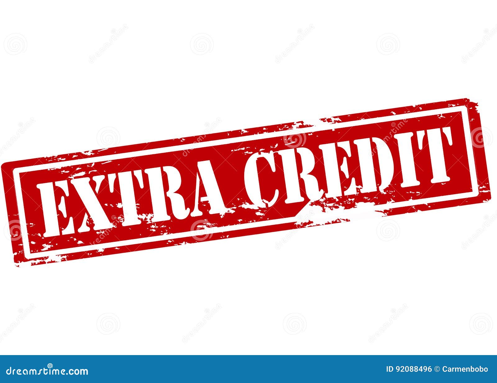Extra credit stock illustration. Illustration of supply - 92088496