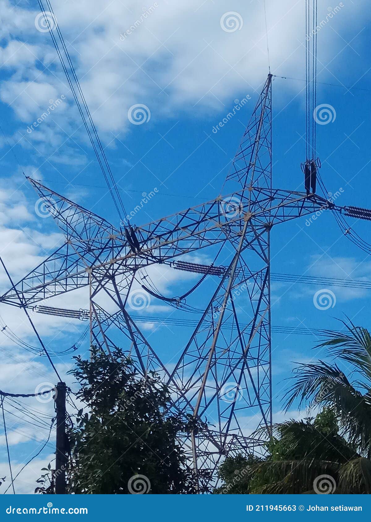 Extra High Voltage Electric Current Stock Image - Image of electric ...