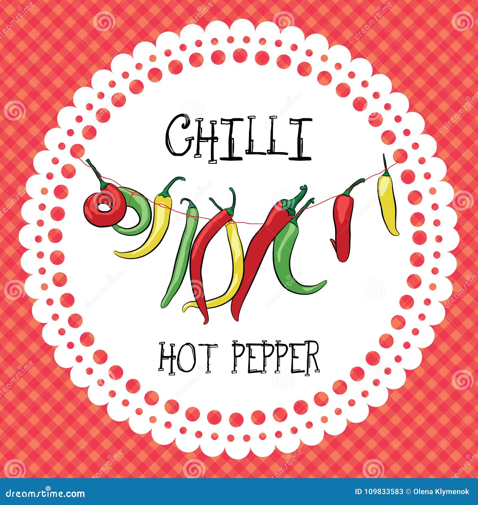 Extra Hot Chilli Peppers. Vector Illustration. Stock Vector ...