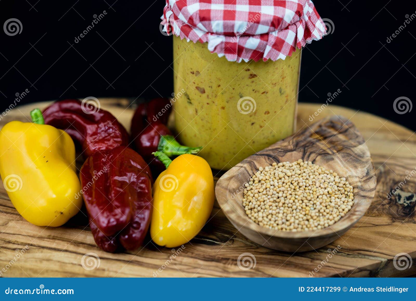 Extra hot mustard stock image. Image of flavor, mortar - 224417299