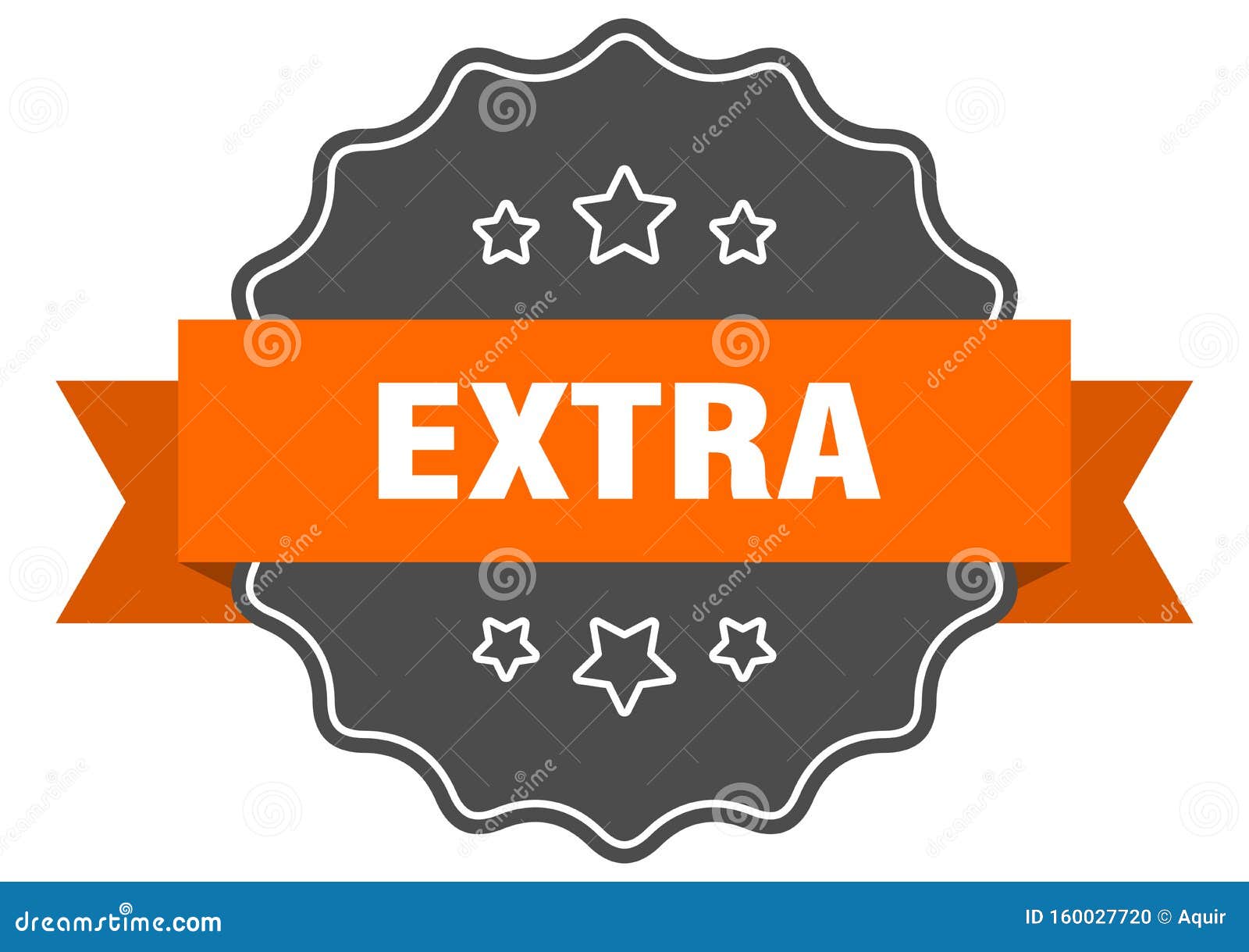 Extra label stock vector. Illustration of peeler, banner - 160027720
