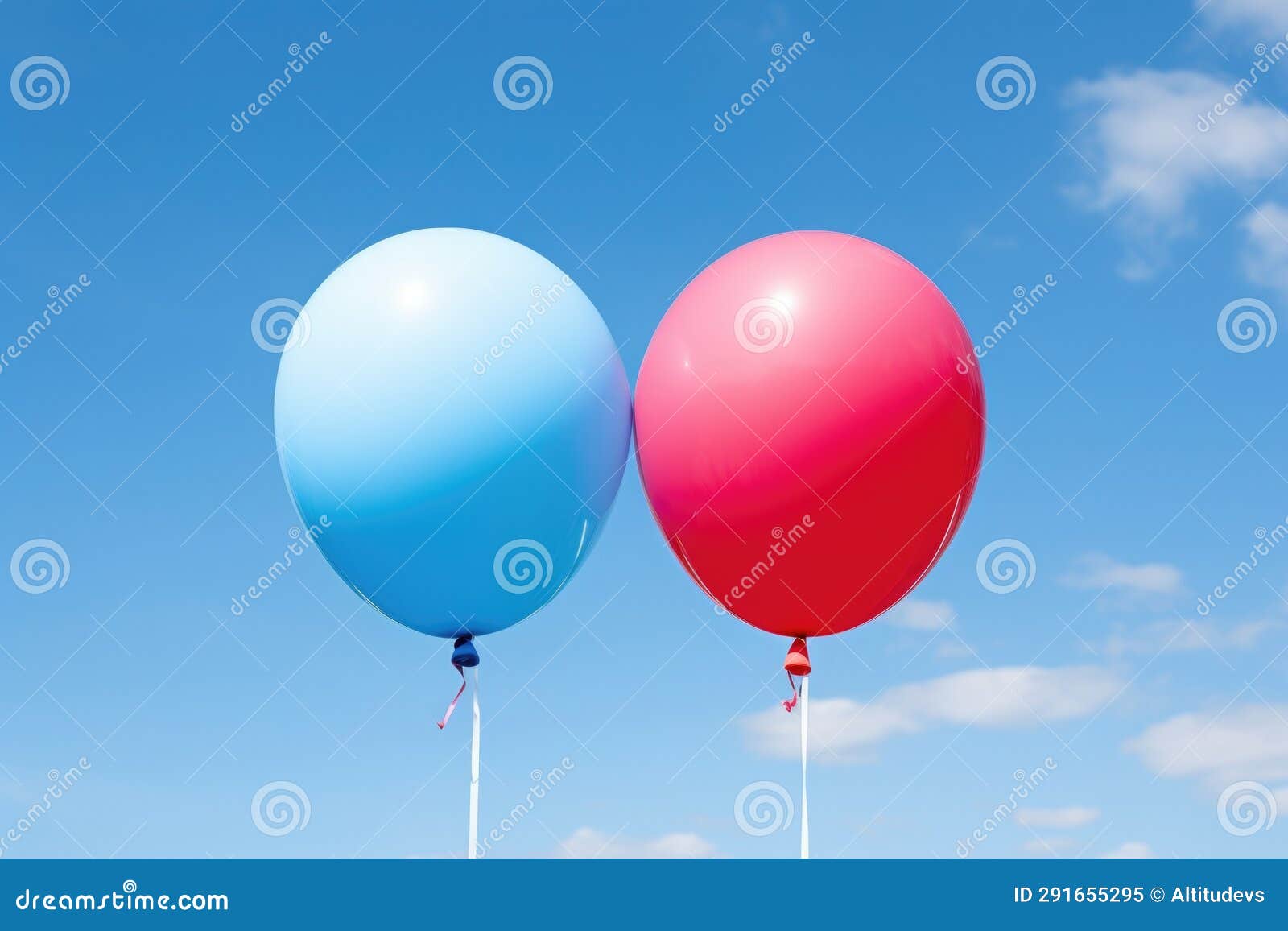 Extra Large Helium Balloons Against Blue Sky Background Stock Image ...