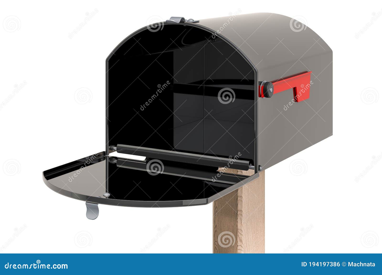 Extra Large Mailbox, 3D Rendering Stock Illustration - Illustration of ...