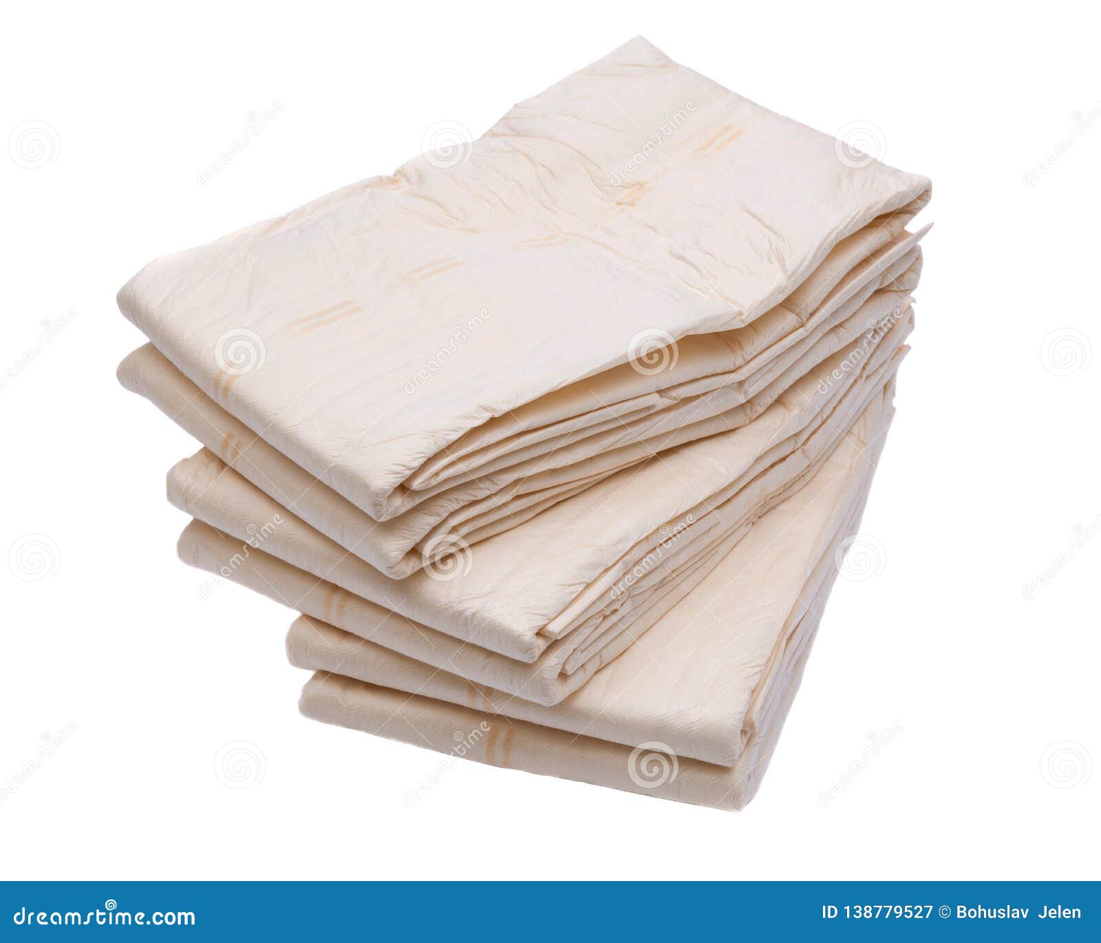 Extra Large Size Briefs For Adults On Blue Diapers For Adults Stock