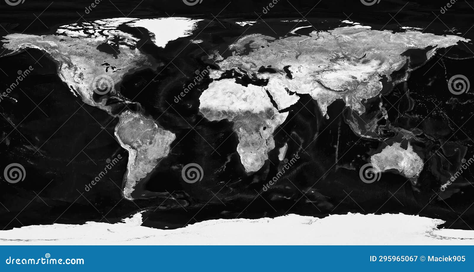Extra Large Size Physical World Map Illustration. Primary Source ...