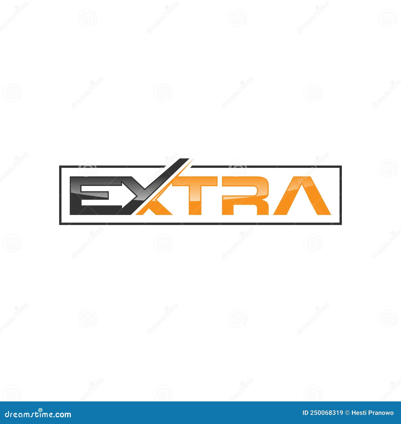 Extra Letter Modern and Sophisticated Logo Design Stock Vector ...