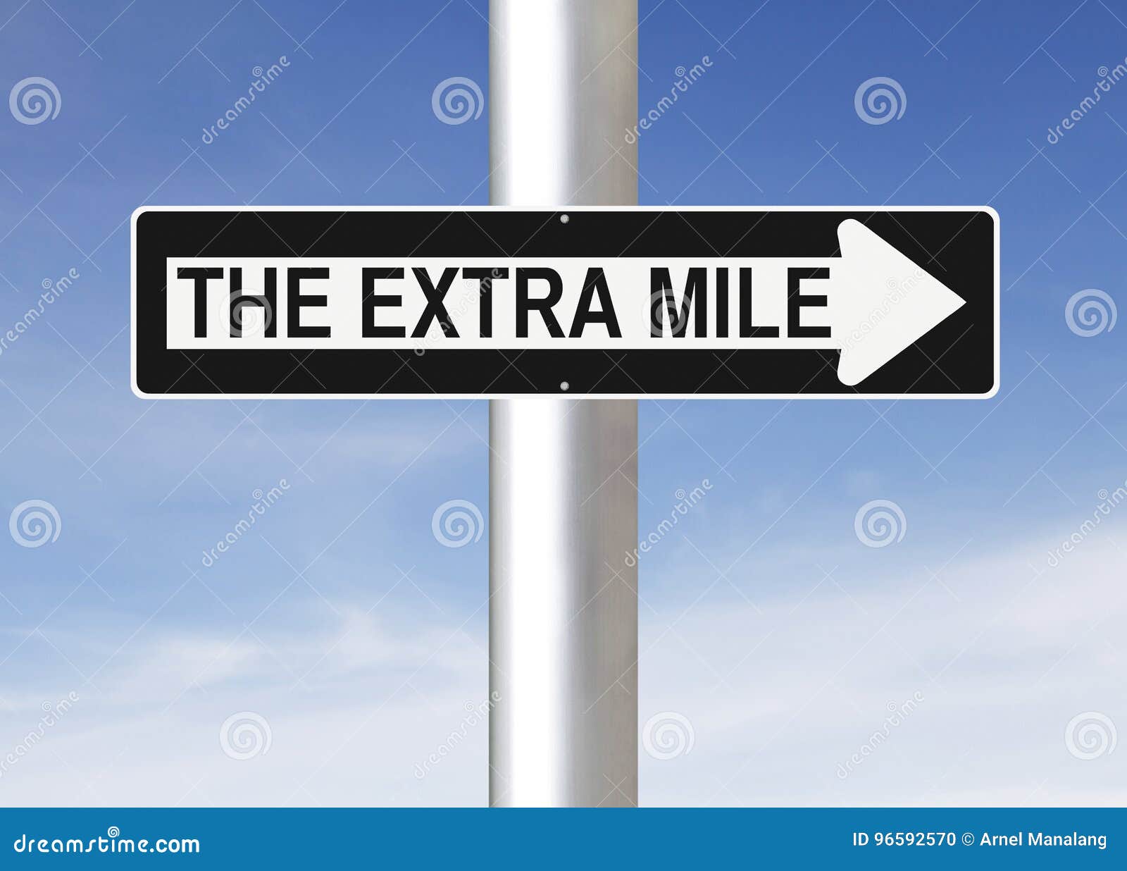 The Extra Mile this Way stock photo. Image of expectations - 96592570