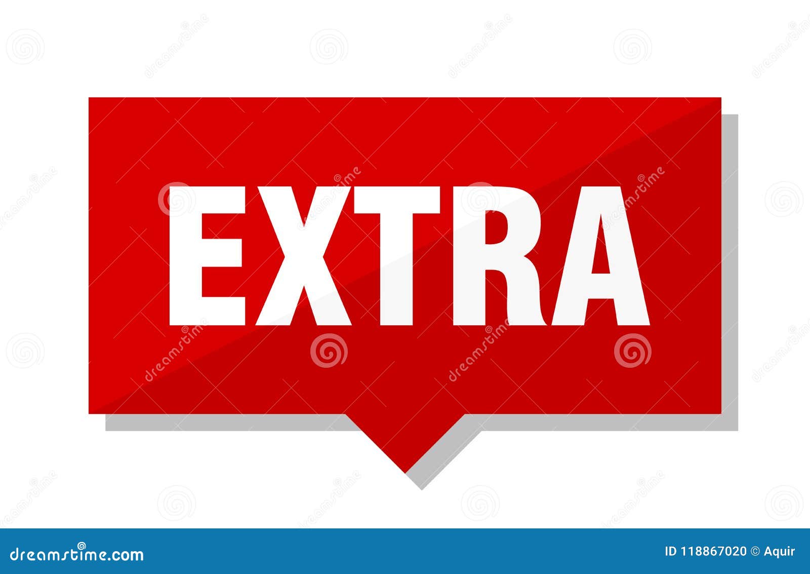 Extra price tag stock vector. Illustration of notice - 118867020