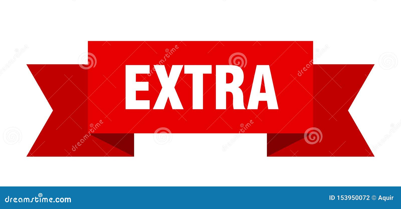 Extra ribbon. stock vector. Illustration of extra, banner - 153950072