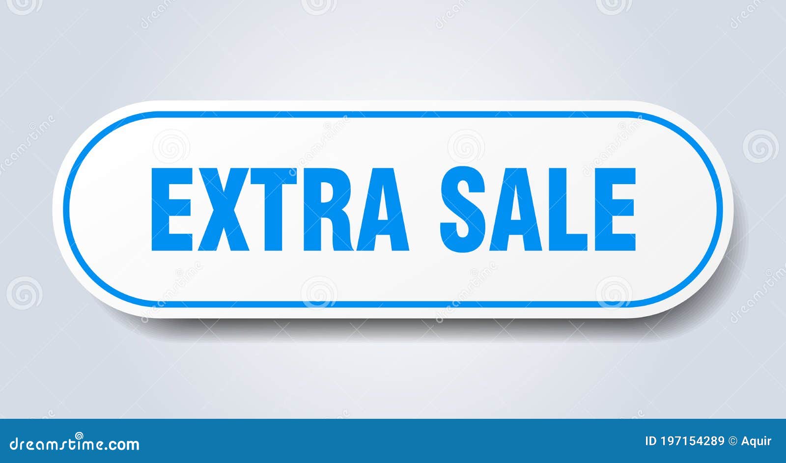 Extra Sale Sign. Rounded Isolated Button. White Sticker Stock Vector ...