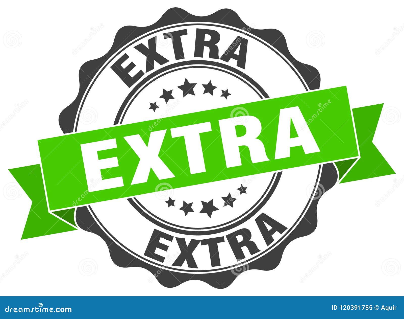 Extra seal. stamp stock vector. Illustration of isolated - 120391785