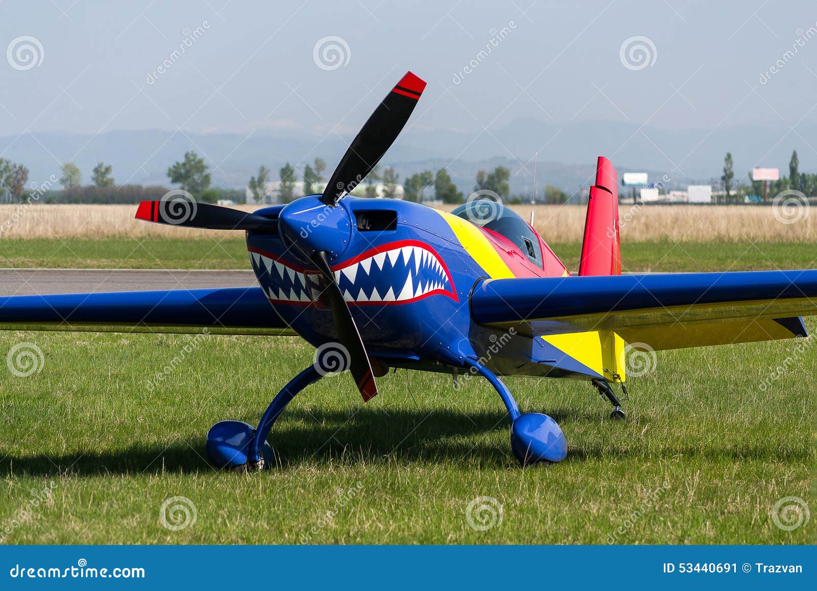 Extra 300 shark stock image. Image of flying, airfield - 53440691