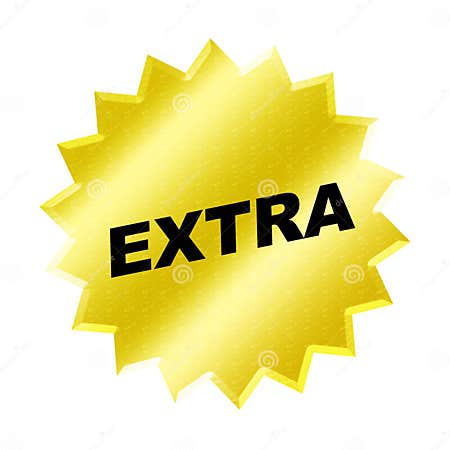 Extra Sign stock illustration. Illustration of advertise - 5577765