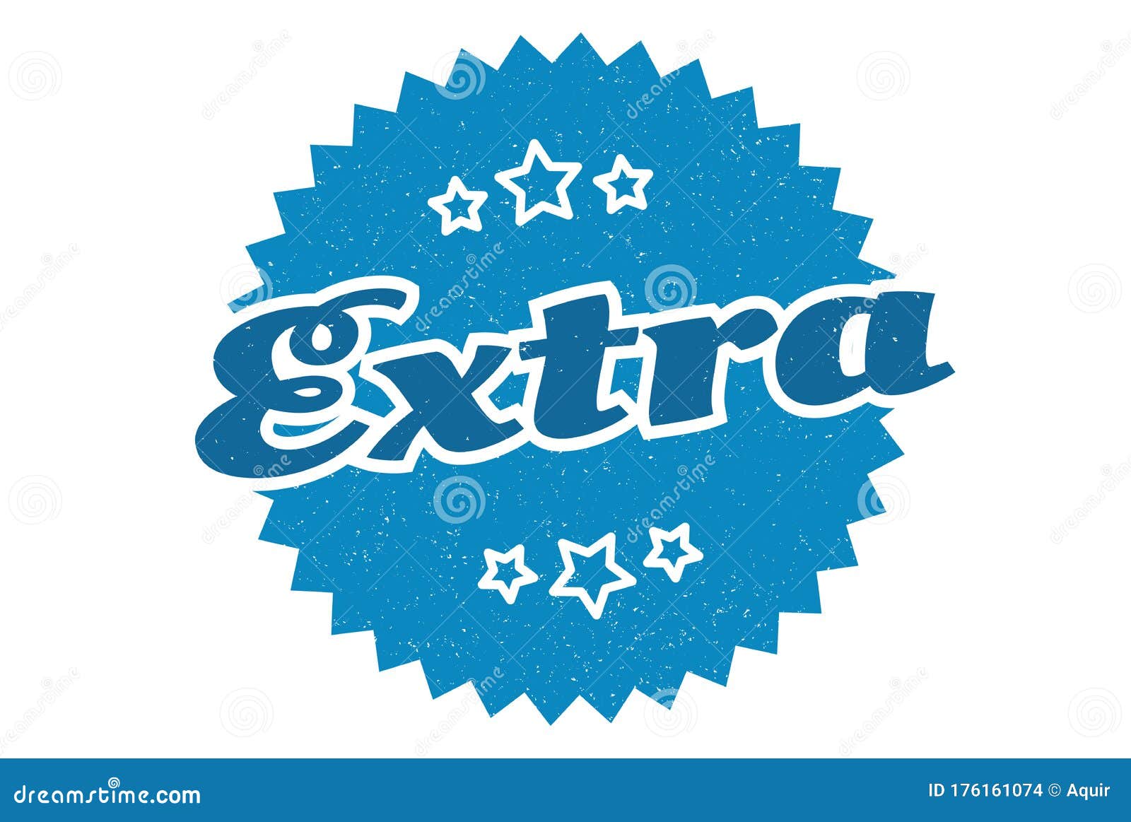 Extra Sign. Extra Vintage Retro Label Stock Vector - Illustration of ...