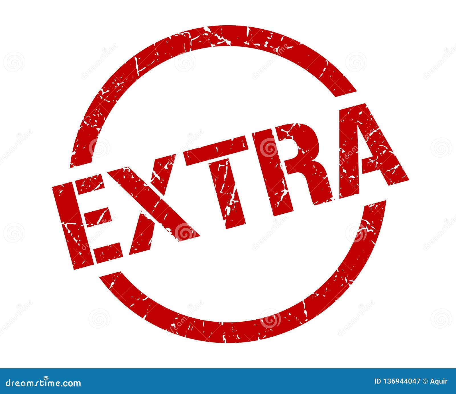 Extra stamp stock vector. Illustration of stencil, template - 136944047