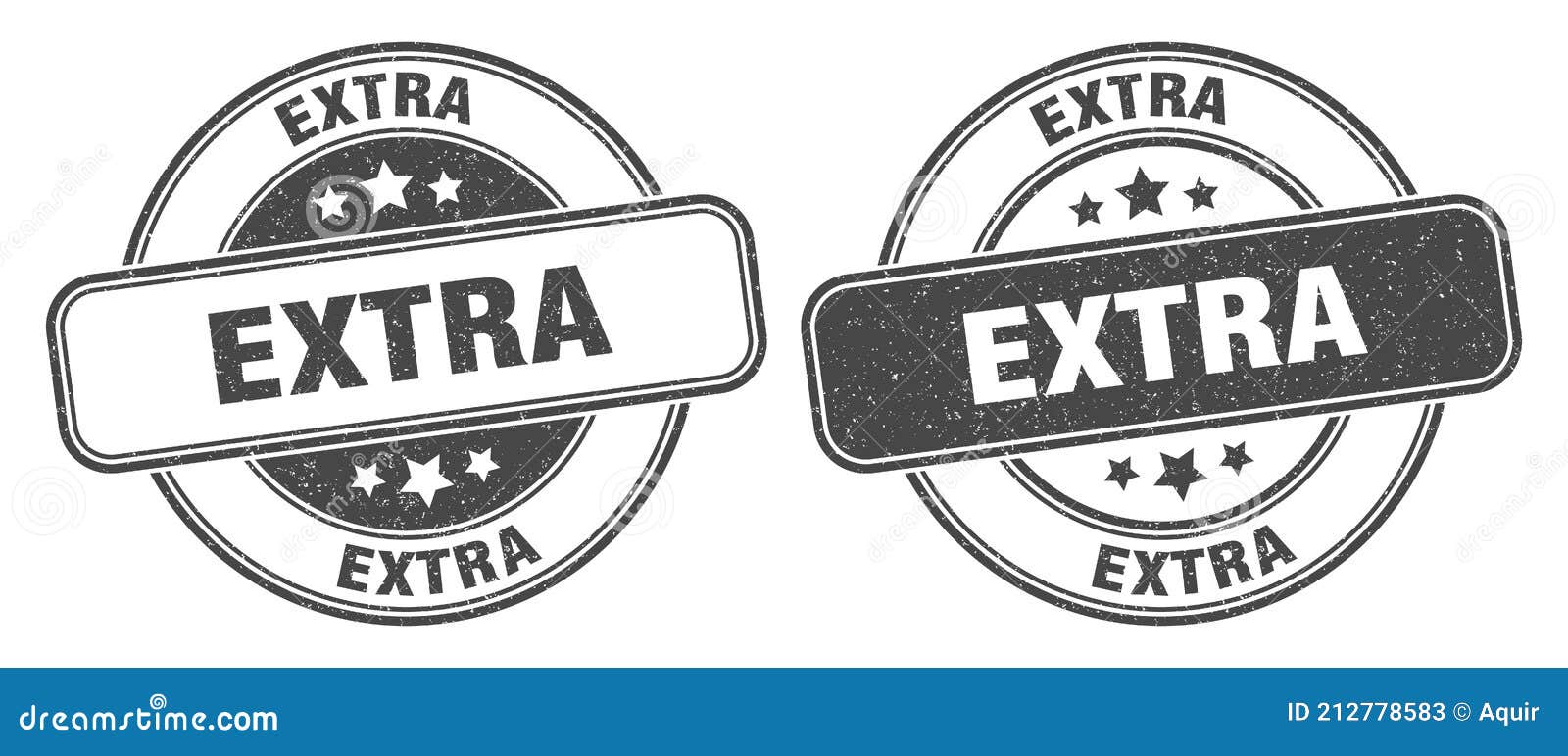 Extra Stamp. Extra Label. Round Grunge Sign Stock Vector - Illustration ...
