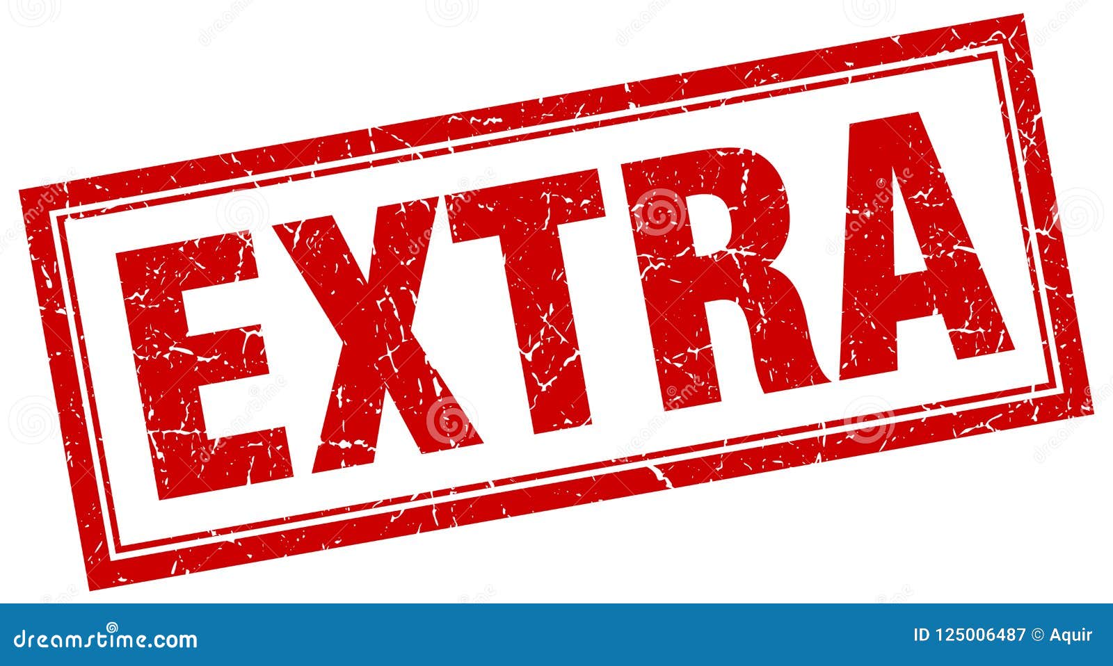 Extra stamp stock vector. Illustration of grunge, insignia - 125006487