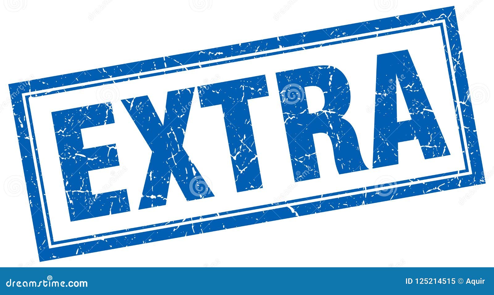 Extra stamp stock vector. Illustration of vector, sign - 125214515