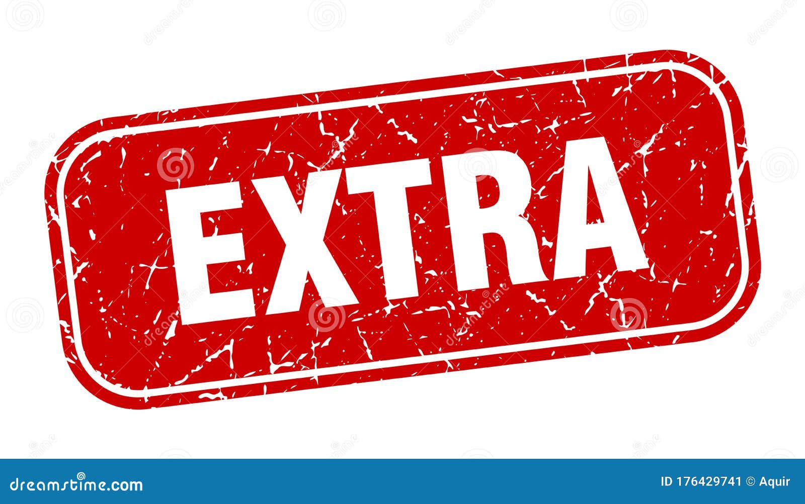 Extra Stamp. Extra Square Grungy Isolated Sign Stock Vector ...