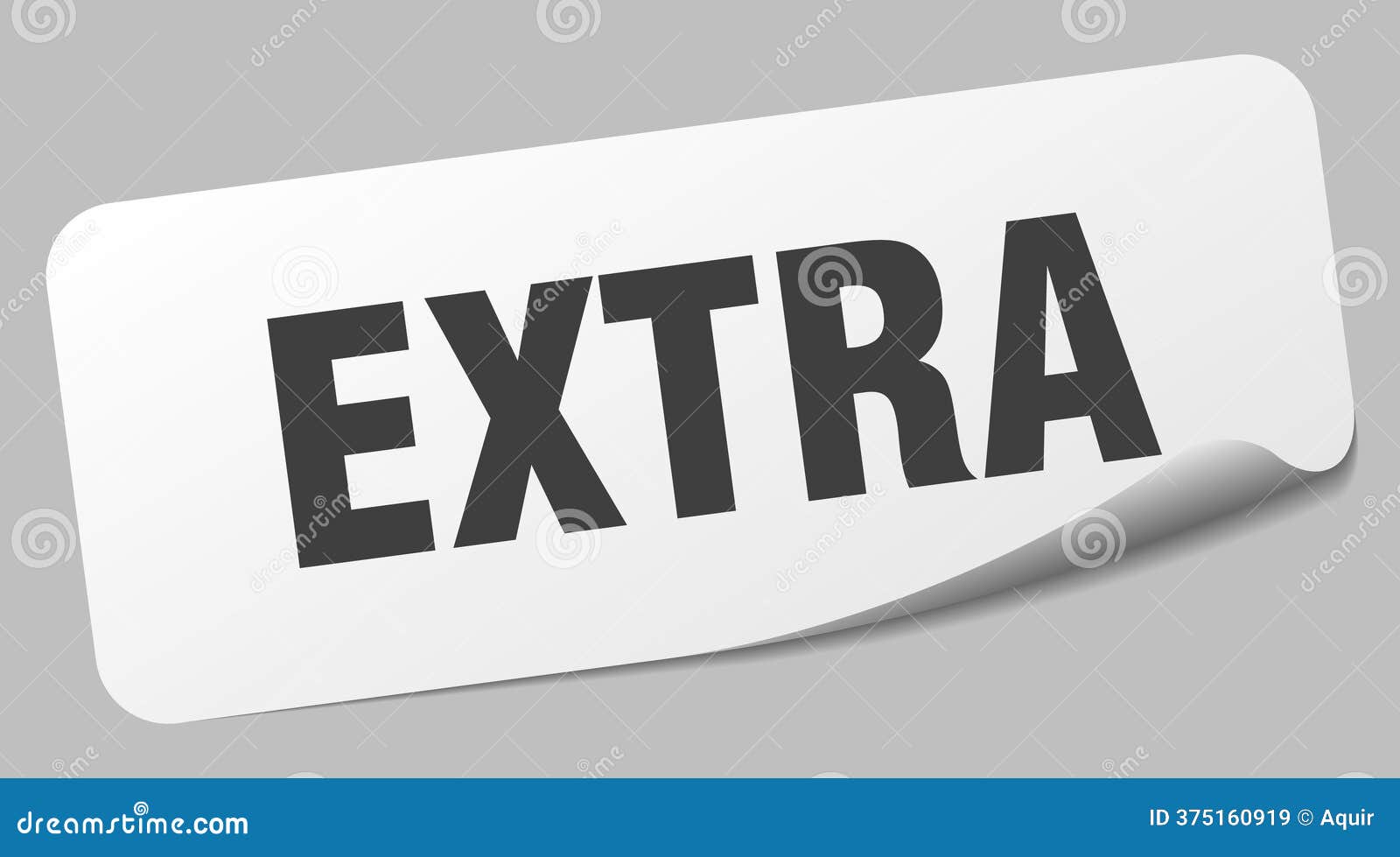 Extra Sticker. Extra Sign On Transparent Background Vector Illustration ...