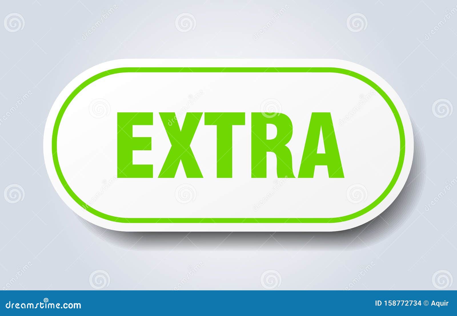Extra Sticker. Extra Label Vector Illustration | CartoonDealer.com ...