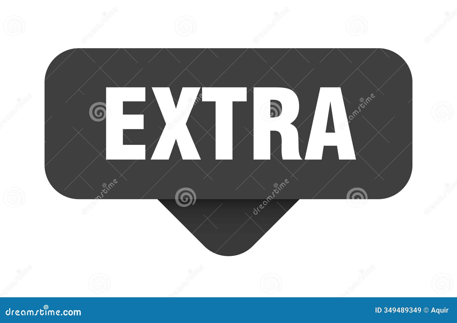 Extra Sticker Vector Illustration | CartoonDealer.com #121039300