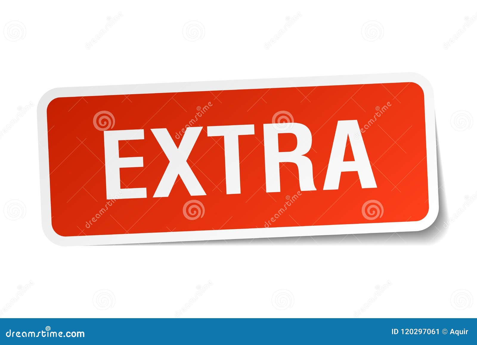 Extra sticker stock vector. Illustration of extra, sticker - 120297061