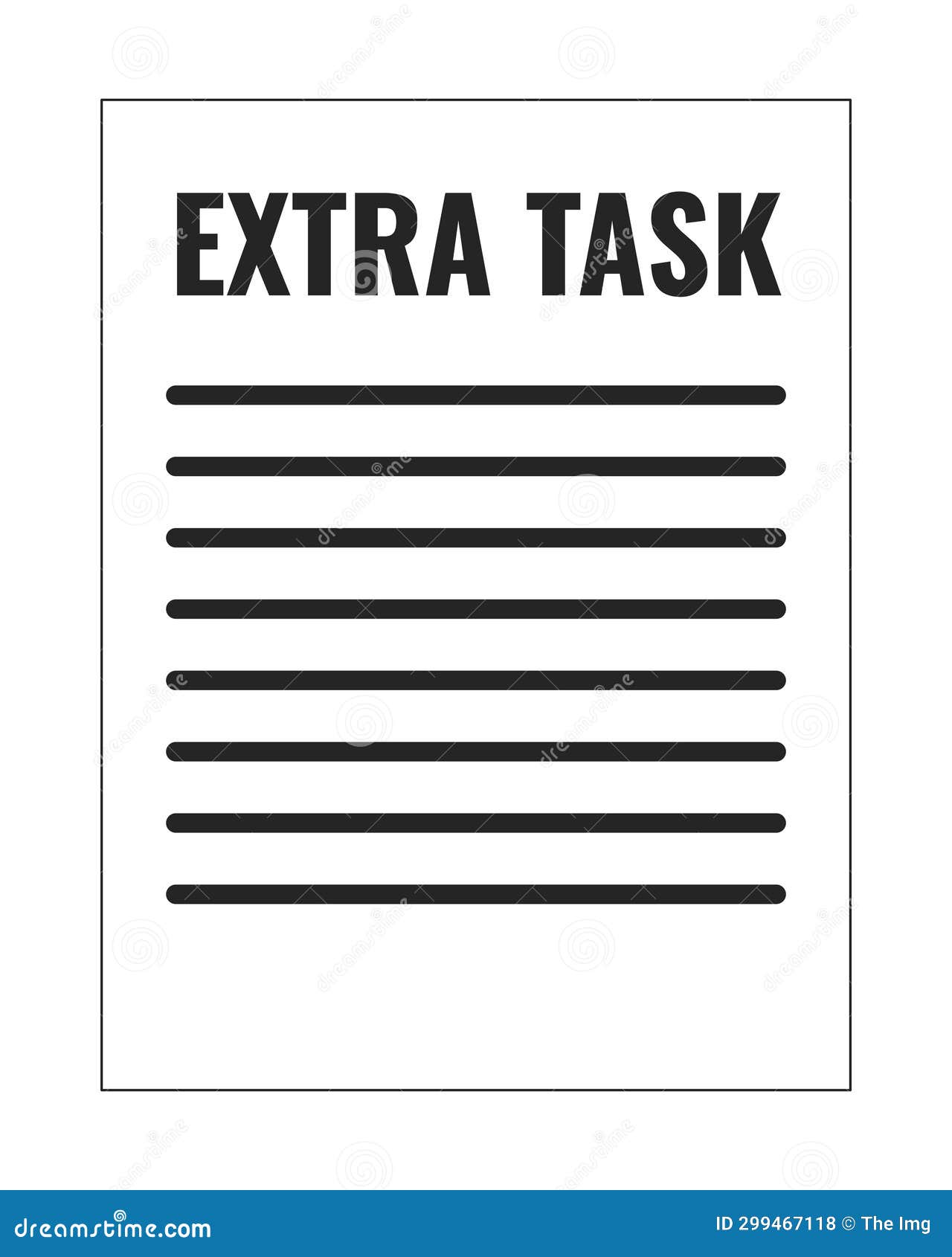 Extra Task Paperwork Black and White 2D Line Cartoon Object Stock ...