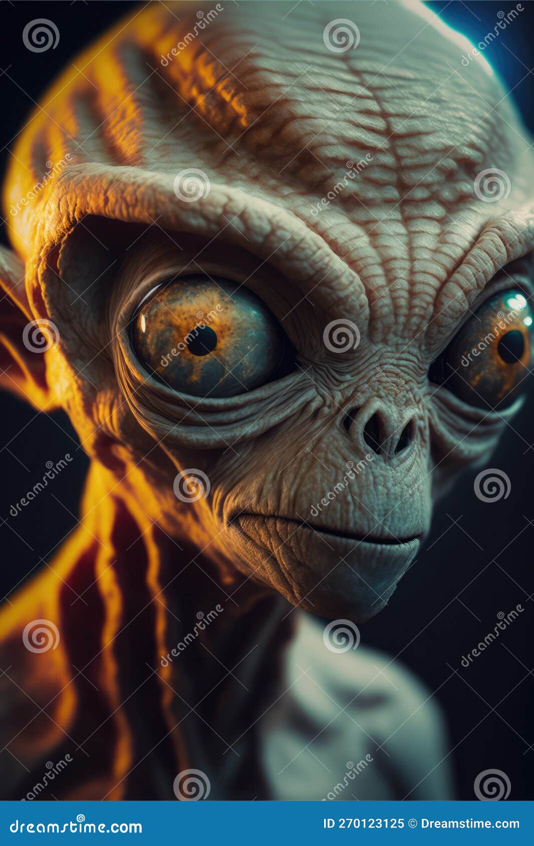 Extra Terrestrial Alien from Another Planet, Generated Ai Stock ...