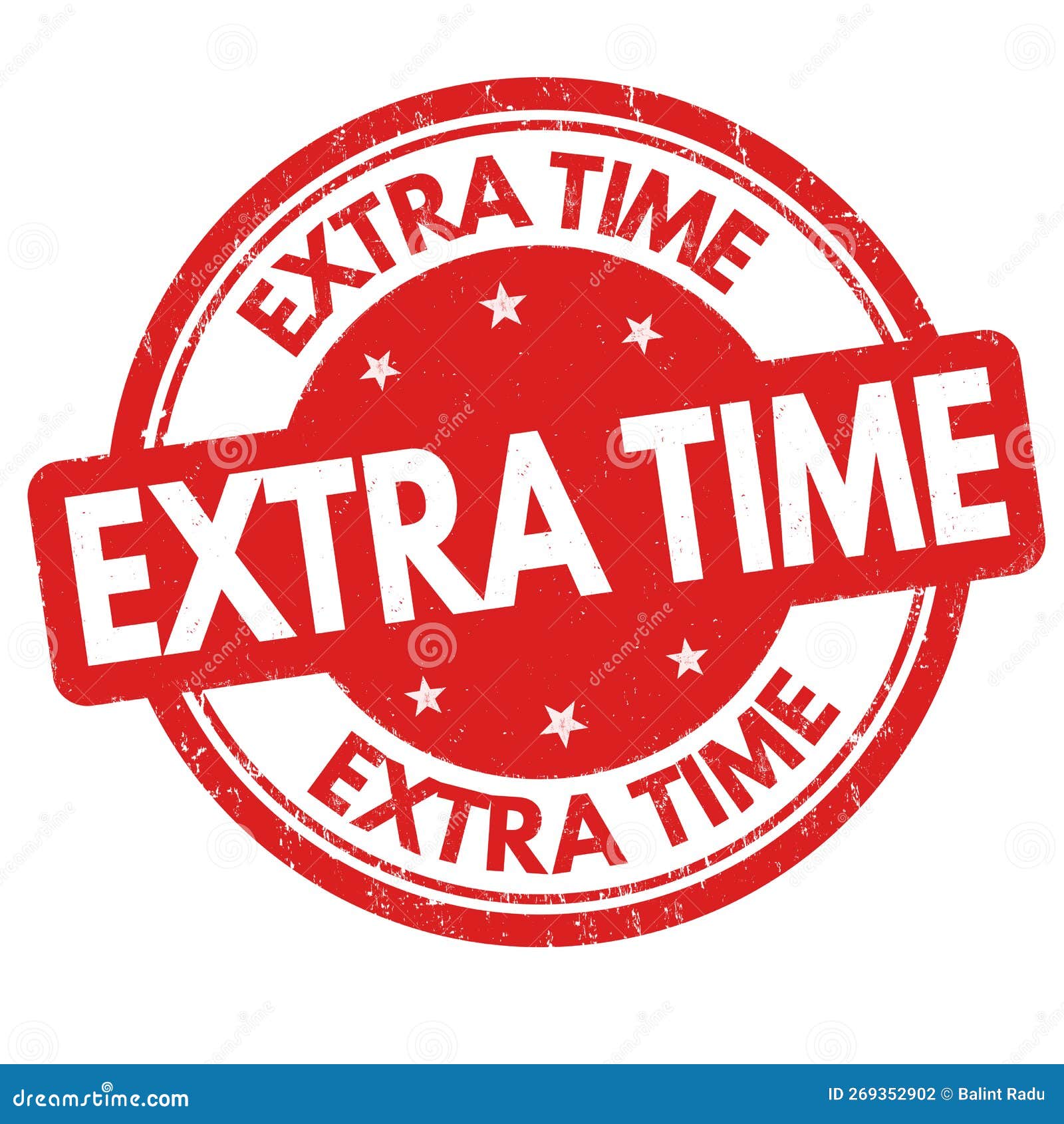 Extra Time Grunge Rubber Stamp Stock Vector - Illustration of price ...