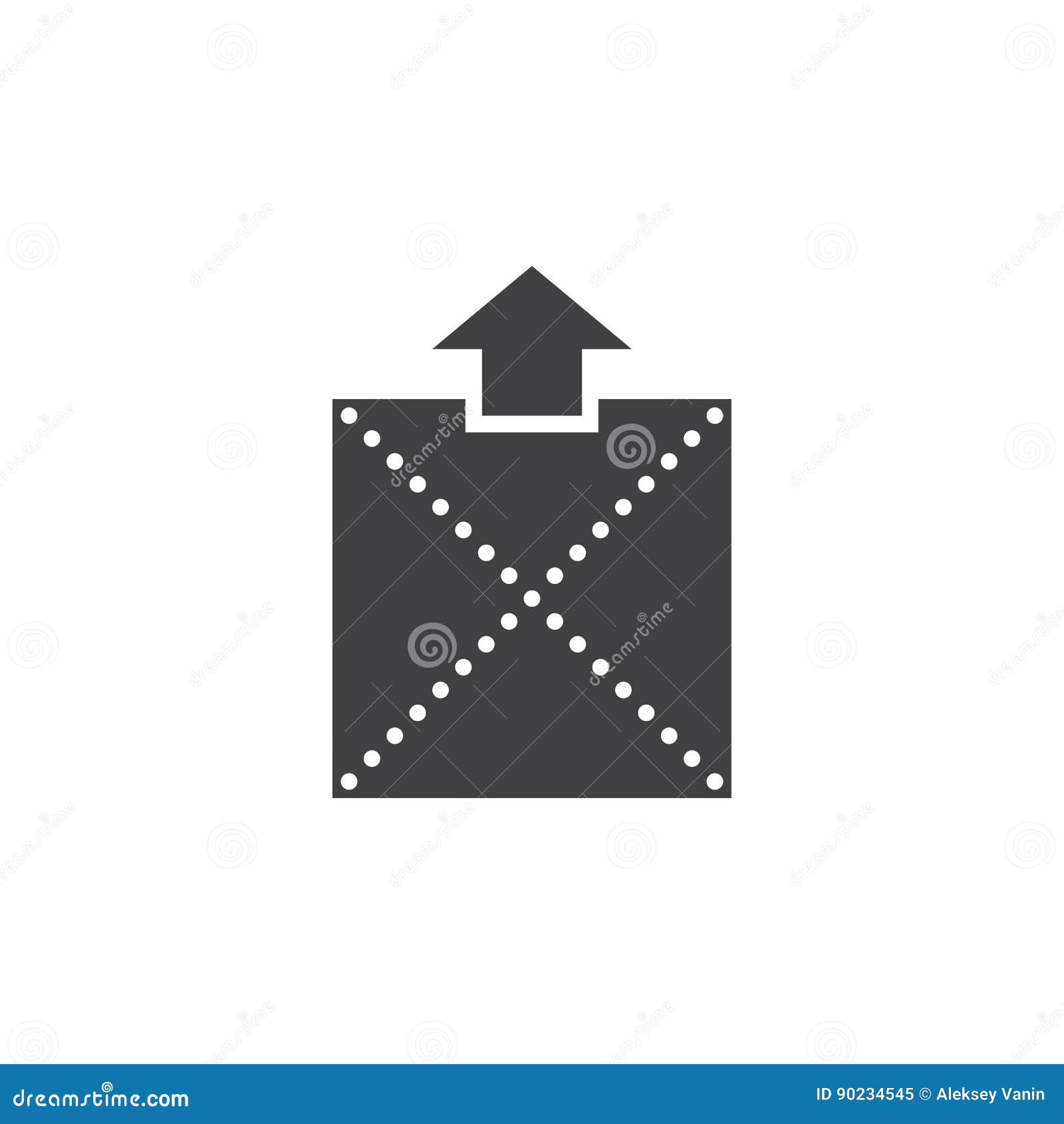Extract Archive Icon , Solid Logo Illustration, Pictogram Stock ...