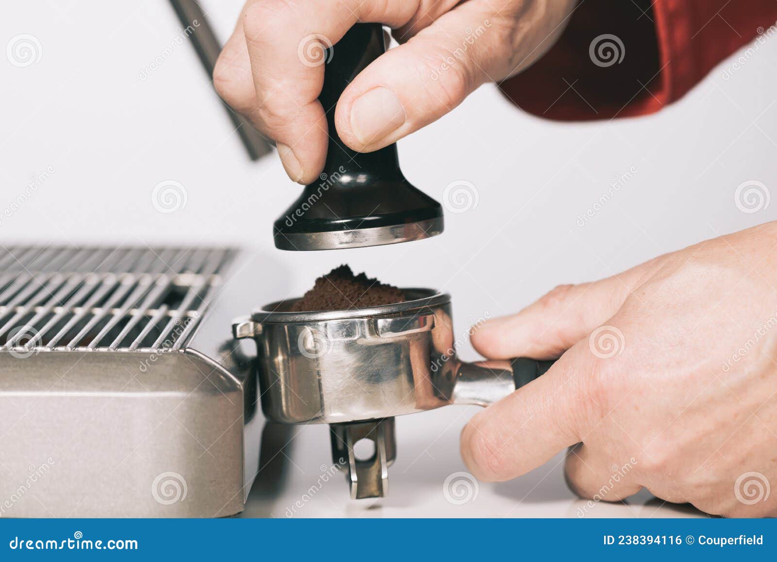 Extracting Coffee and Making Several Hot Drinks in Studio Stock Photo ...